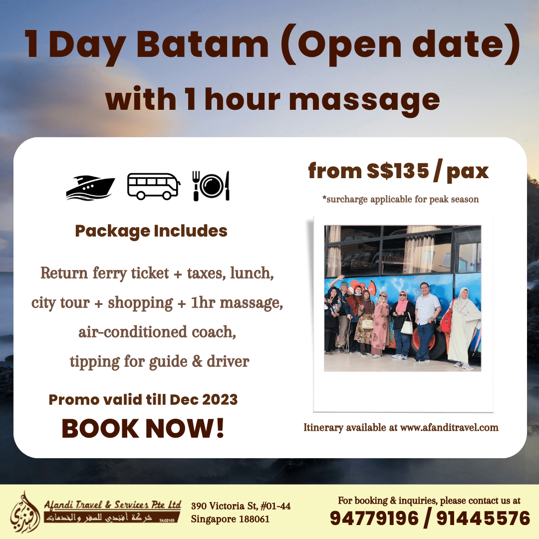 1 Day Batam Tour (Open Date) | Afandi Travel